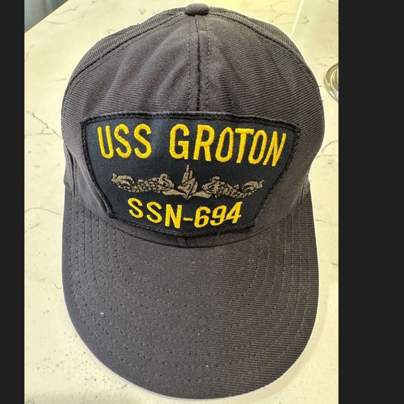 U.S. Navy | Accessories | Vintage Uss Groton Hat Cap | Poshmark